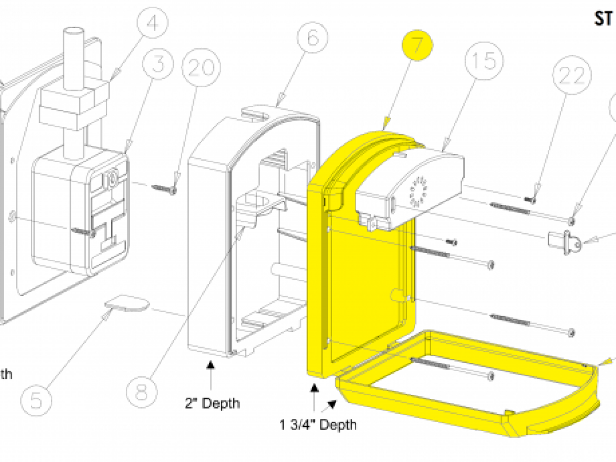 Sentry Station Cover ST-FRC01 Fire alarm pull station cover Fire ...