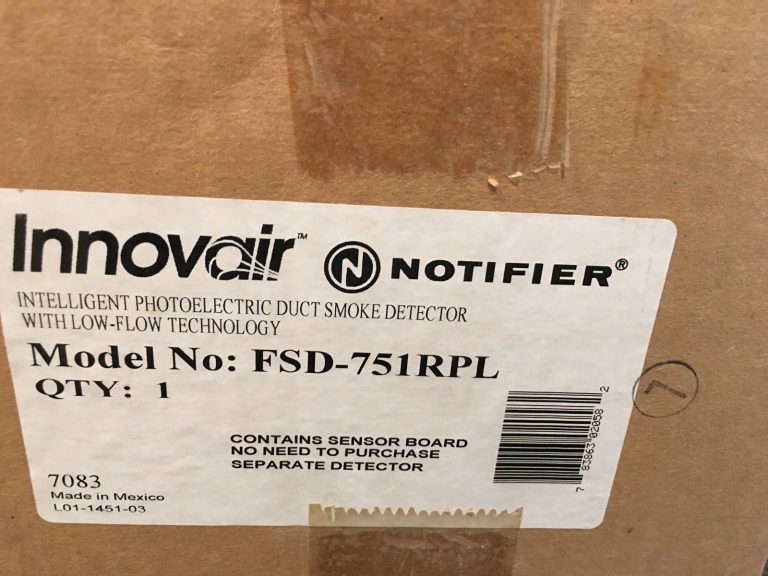 Notifier (FSD-751RPL) Low-Flow Duct Detector | Life Safety Consultants